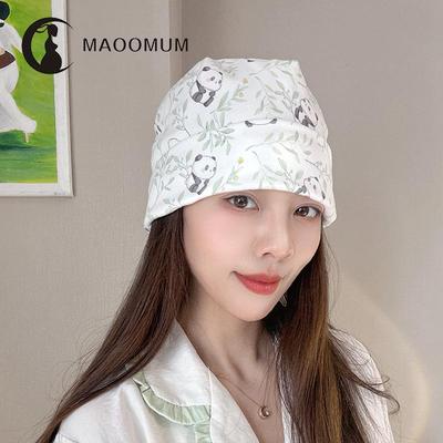 maoomum坐月子春秋月子帽