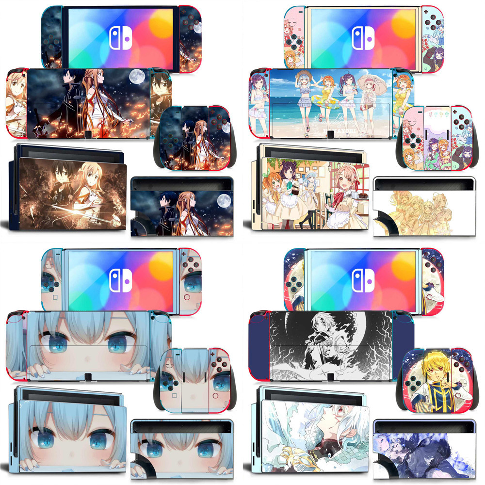 switch oled Skin Sticker 游戏机主机贴纸 ns贴纸 保护膜 彩膜