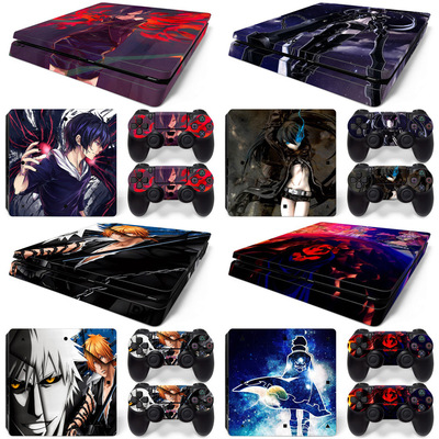 PS4 slim贴纸slim新版贴膜pro痛机贴slim彩贴机身贴送手柄贴痛贴