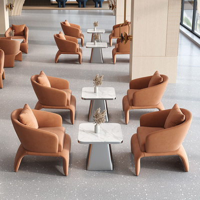 洽谈沙发桌椅组合酒店大堂售楼处会客接待沙发办公室休息区沙发