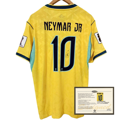 26 Brazil Neymar printed signed football jerseys shirt