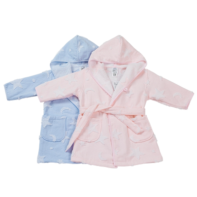 棉田纯棉纱布可爱浴袍带帽吸水洗澡游泳沙滩全棉儿童浴袍