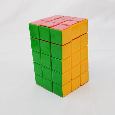 Calvin's 3x3x5 Cuboid with Aleh & Evgeniy logo彩色三三五