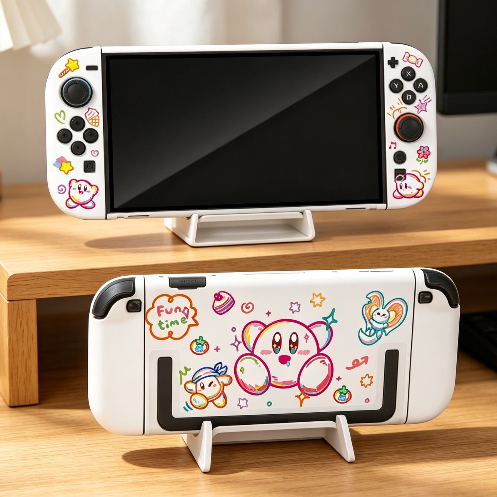Switch2保护壳套Kirby星之卡比4亲肤硬壳NS2游戏配件手柄分体壳