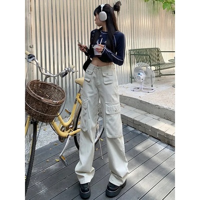 阔腿裤长裤常规牛仔布料四季通用