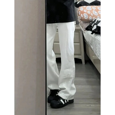 直筒裤长裤常规牛仔布料四季通用