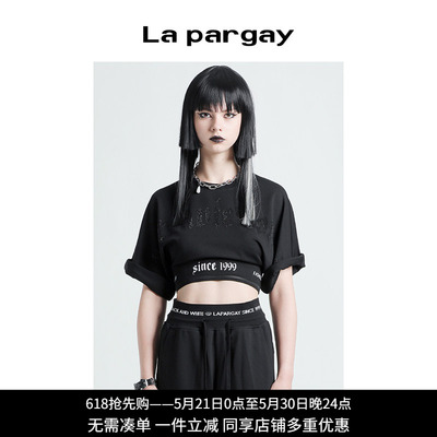 五分袖街头lapargayT恤