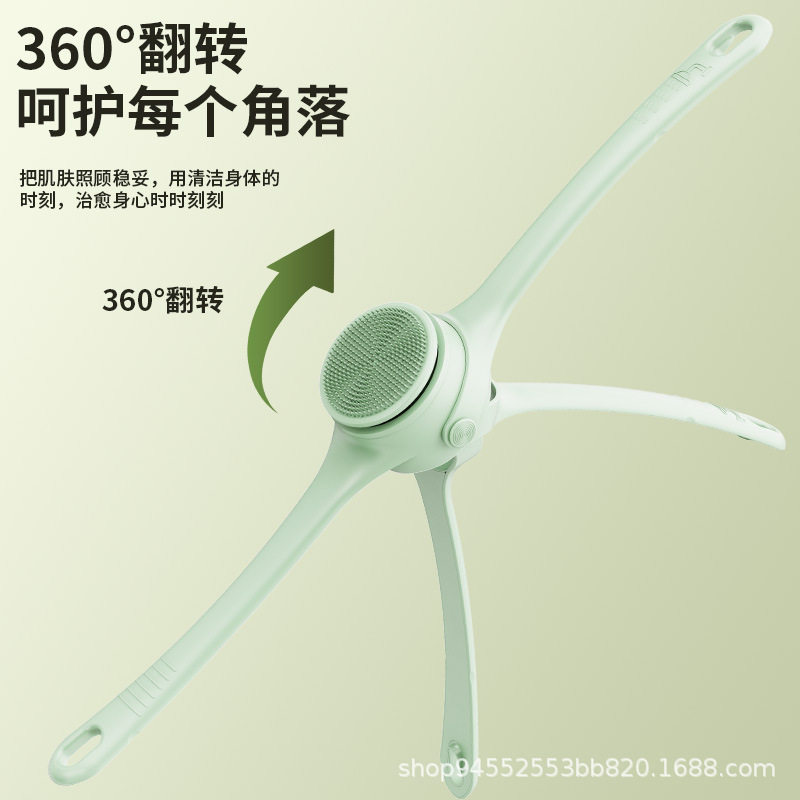 跨境爆款长柄电动洗澡刷搓泥按摩刷子搓澡仪全自动搓背沐浴刷