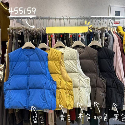 胖mm慵懒休闲风圆领排骨棉服马甲