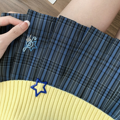 神仙club音野学生党刺绣JK格裙