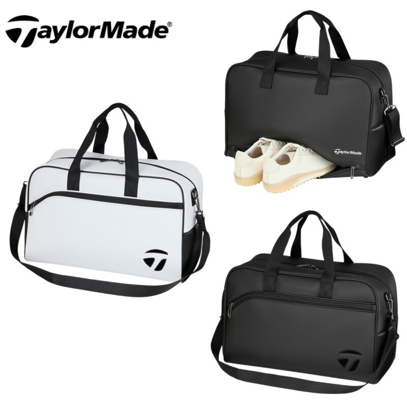 TaylorMade泰勒梅高尔夫配件男士大容量皮革手提便携鞋包衣物包