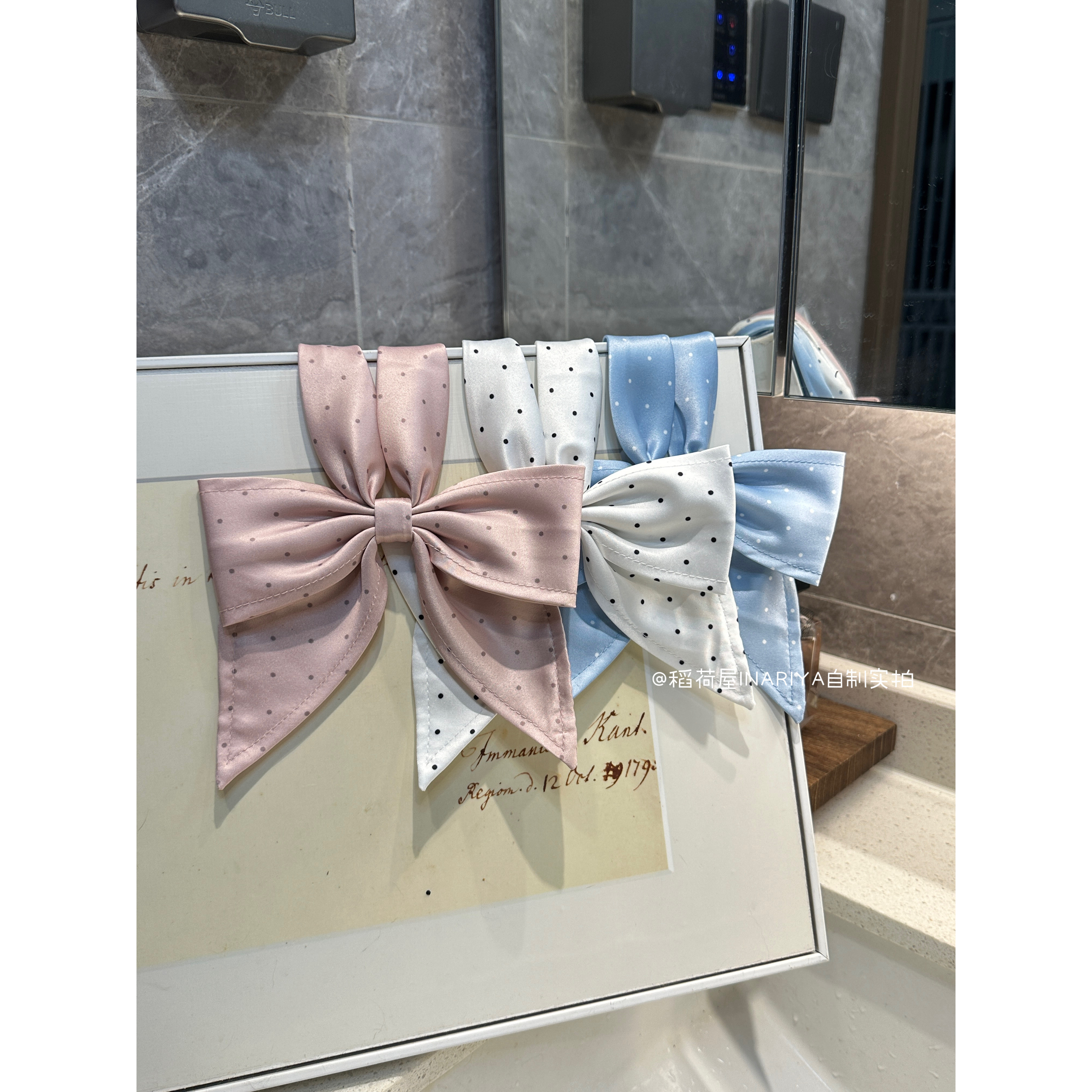 【稻荷屋INARIYA】波点圆舞曲 双层领结JK制服配饰一件包邮