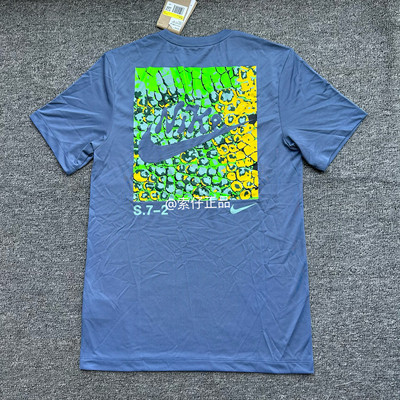 正品NIKE/耐克Dri-FIT男子运动休闲短袖速干训练T恤 FJ2372-491