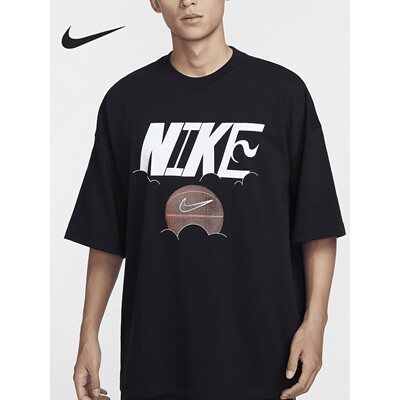Nike/耐克正品夏季款男士图案宽松圆领经典透气短袖FZ8088-010
