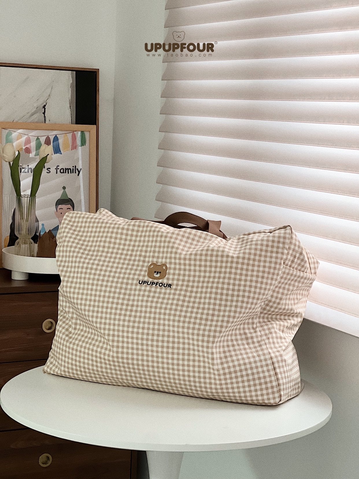 upupfour韩国超大容量幼儿园被子收纳袋被褥被袋子儿童学生棉被包_虎窝淘