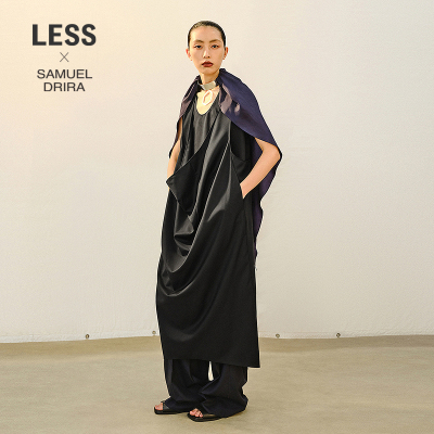 LESS双层设计感无袖连衣裙