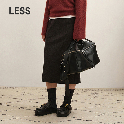 LESS通勤直筒含羊绒半身裙