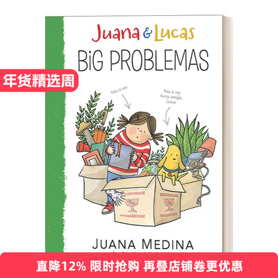 英文原版 Juana and Lucas 2 Big Problemas 胡安娜和卢卡斯系列2 6-9岁儿童章节桥梁故事书 美国小学暑期阅读书单 Juana Medina
