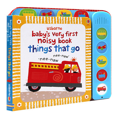 Baby's very first noisy book: Things That Go 纸板触摸发音书进口原版英文书籍