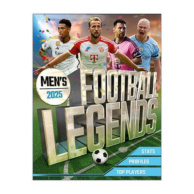 英文原版 Men's Football Legends 2025 男子足球传奇明星 儿童运动人物传记科普百科读物 英文版 进口英语原版书籍