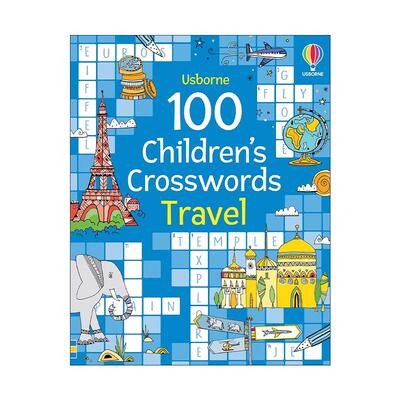 英文原版100个填字游戏旅游