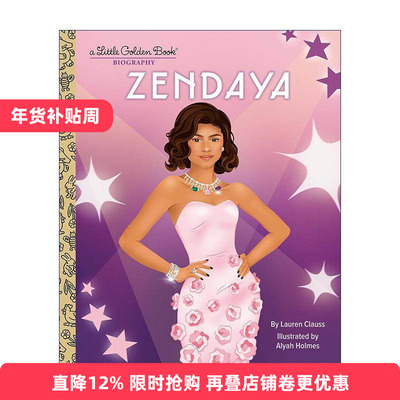 英文原版 Zendaya Little Golden Book Biographies 赞达亚·科尔曼传记 电影沙丘 蜘蛛侠 兰登书屋精装小金书 进口英语原版书籍