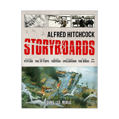 英文原版 Alfred Hitchcock Storyboards 希区柯克经典电影分镜集 精装电影指导书 惊魂记 迷魂记 群鸟 英文版 进口英语原版书籍