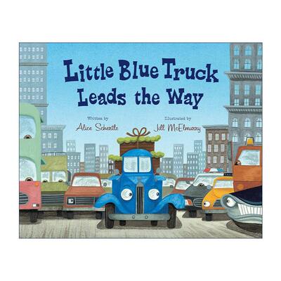 英文原版 Little Blue Truck Leads the Way 蓝色小卡车带路 精装绘本 英文版 进口英语原版书籍