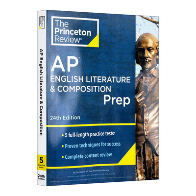 英文原版 Princeton Review AP English Literature & Composition Prep 24th Edition 普林斯顿评论AP英语文学与写作 进口书籍