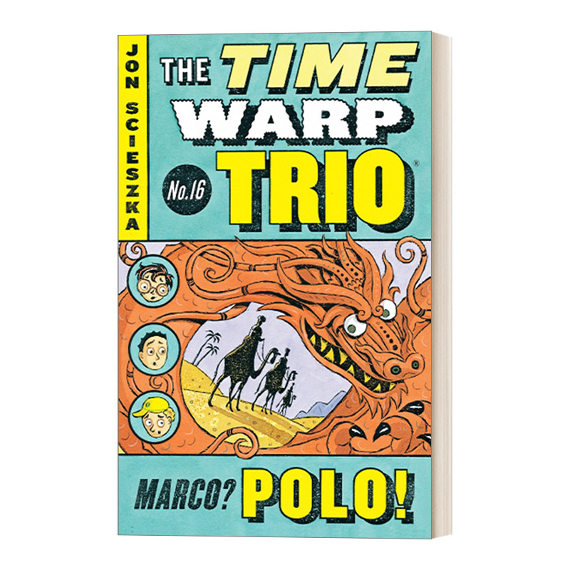 英文原版 Marco Polo Time Warp Trio 16时间错位三重奏系列16儿童奇幻章节小说中小学英语阅读提升英文版进口英语书_虎窝淘