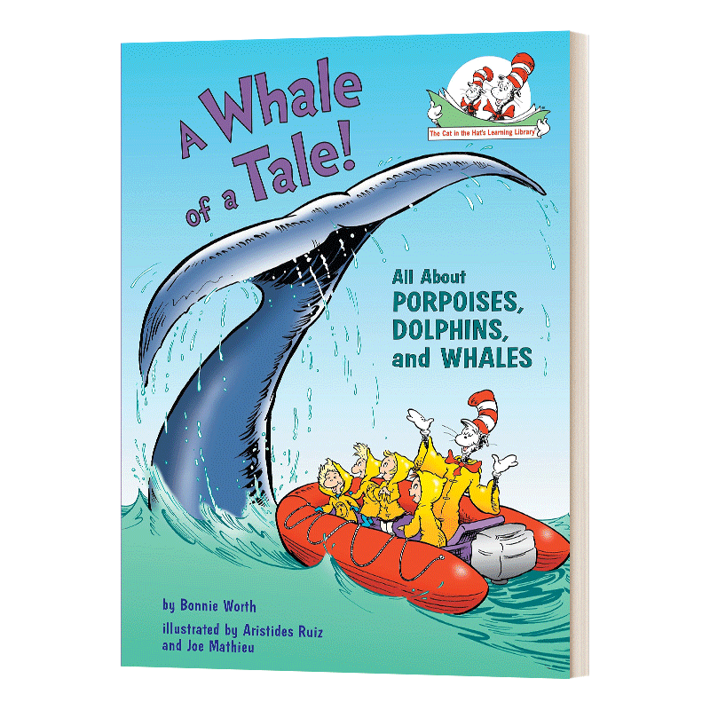 英文原版 A Whale of a Tale! Porpoises  Dolphins 苏斯博士 戴帽子的猫图书馆 鲸鱼传奇 英文版 进口英语原版书籍