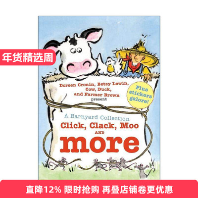 英文原版 A Barnyard Collection 嘻哈农场3合1 精装 含叽喀 哞 吱咕 嘎 呼噜 哞 英文版 进口英语原版书籍