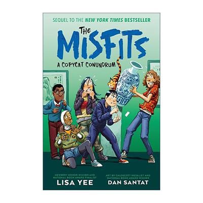 英文原版 The Misfits 02 A Copycat Conundrum 异类系列2 模仿难题 儿童冒险小说 纽伯瑞奖得主Lisa Yee 精装 进口英语原版书籍