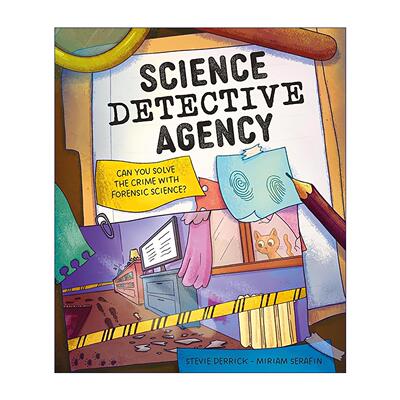 英文原版 Science Detective Agency 科学侦探社 破解谜案 儿童互动式法医科学探案科普书 英文版 进口英语原版书籍
