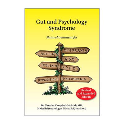 英文原版 Gut And Psychology Syndrome 肠道藏着心理的秘密 肠道与心理综合征饮食疗法 娜塔莎·坎贝尔-麦克布莱德 英文版