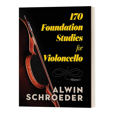英文原版 170 Foundation Studies for Violoncello Vol.1 170首大提琴的基础学习 卷一 英文版 进口英语原版书籍