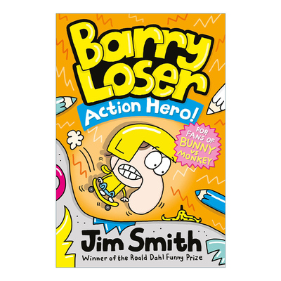 Barry Loser: Action Hero 动作英雄 倒霉蛋巴里系列 彩色幽默漫画小说进口原版英文书籍