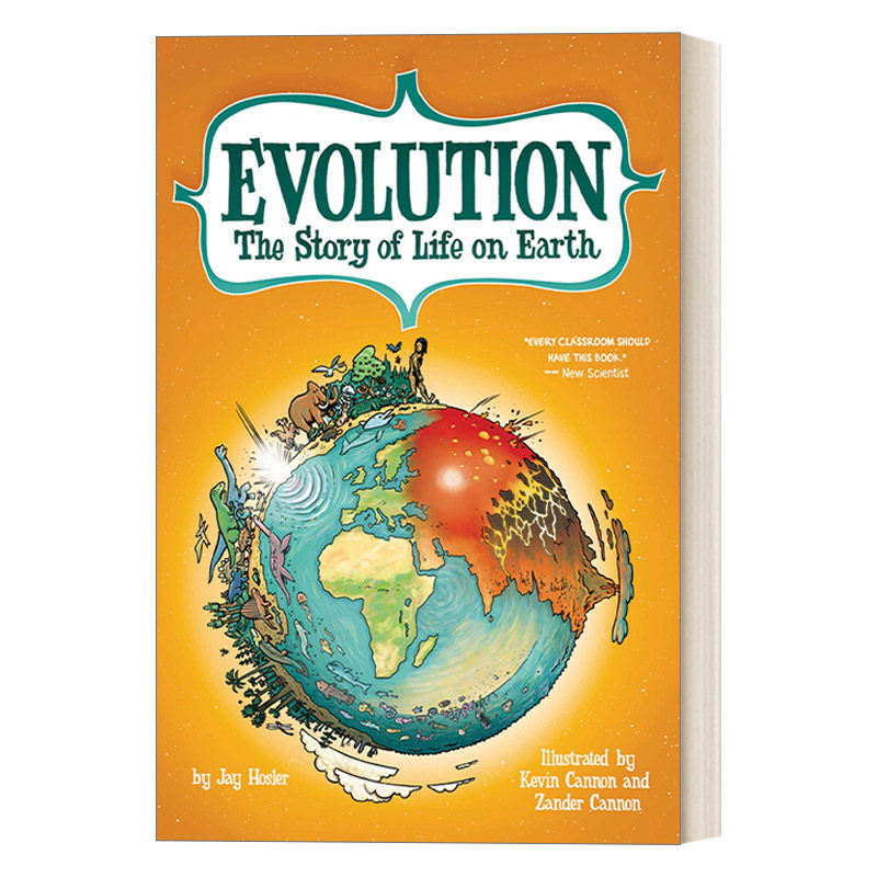 英文原版 Evolution The Story of Life on Earth进化论漫画版英文版进口英语原版书籍_虎窝淘