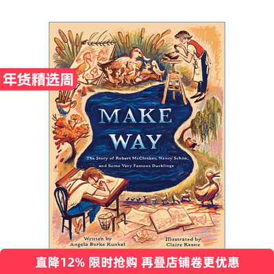 Make Way 让路给小鸭子背后的故事 儿童雕塑艺术传记故事精装绘本 Claire Keane进口原版英文书籍