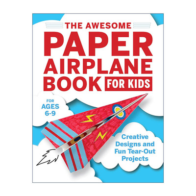 英文原版 Awesome Paper Airplane Book for Kids 适合孩子的纸飞机指南 折纸 创意设计 提高动手能力 英文版 进口英语原版书籍