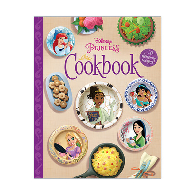 The Disney Princess Cookbook 迪士尼公主食谱 精装进口原版英文书籍