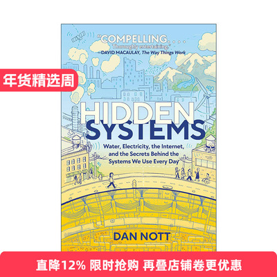 英文原版 Hidden Systems 城市运转的秘密 水 电 互联网背后的故事 儿童科普漫画 丹·诺特 英文版 进口英语原版书籍