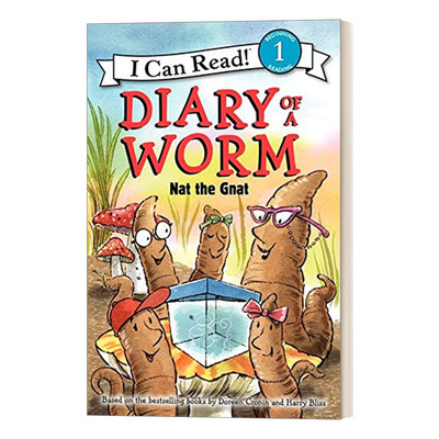 英文原版 Diary of a Worm Nat the Gnat 蚯蚓的日记 小昆虫纳特 I Can Read系列 英文版 进口英语原版书籍