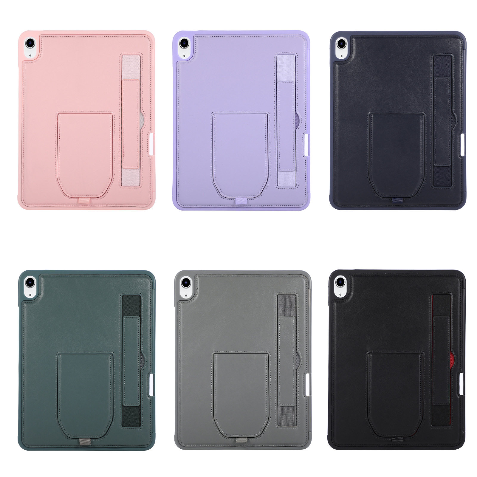 适用于苹果ipad 10th/11th平板电脑单底壳手托横竖多角度支架皮套