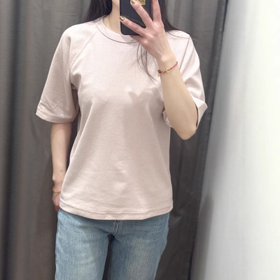 男装女装2026春夏新款快干华夫格纯色圆领T恤短袖宽松上衣L484803