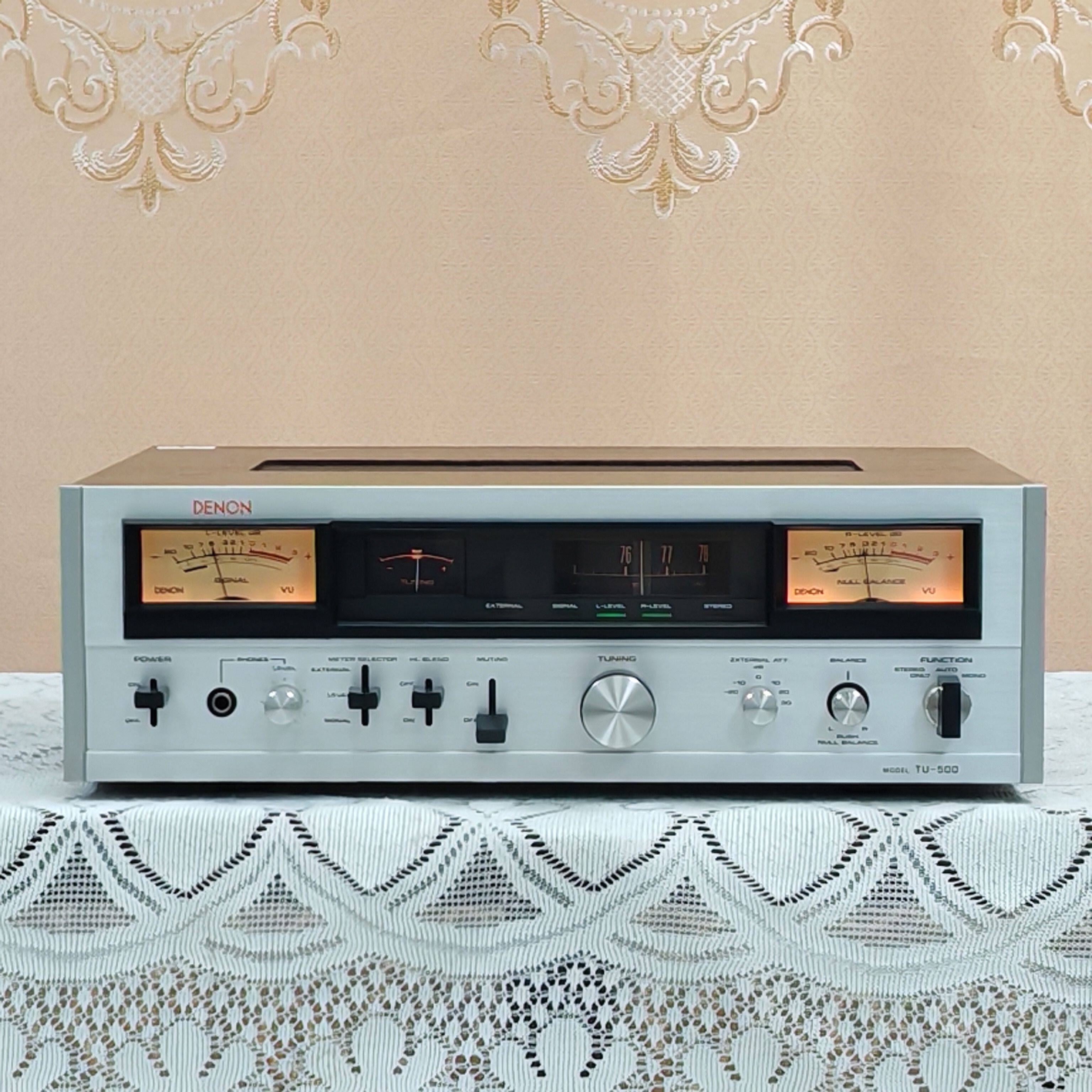 原装进口二手音响 天龙/DENON TU-500 FM 立体声专业双表头收音头