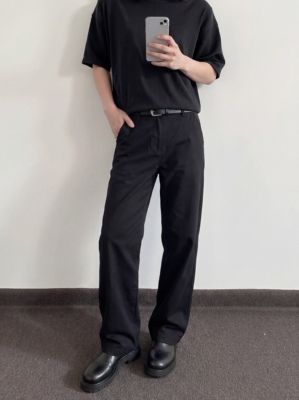 Ohdia无感面膜二代黑牛私人订制弹力牛仔裤合身高弹显瘦直筒裤子