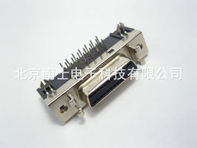 AMP SCSI 26P MDR母头 90度弯脚 焊板 HPDB26 针式DB型 插座带耳