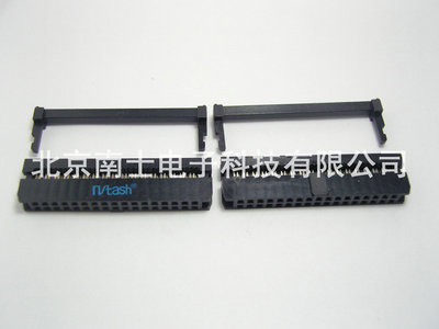 精工南士 FC-34P IDC压线头 ISP接头 JTAG牛角插头2.0mm间距 黑色