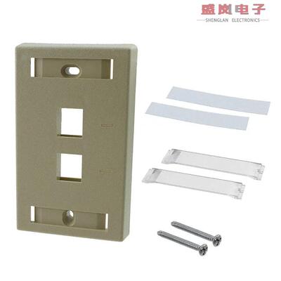 原装正品557505-1[FACEPLATE SNGL GANG 2PORT ALMOND]